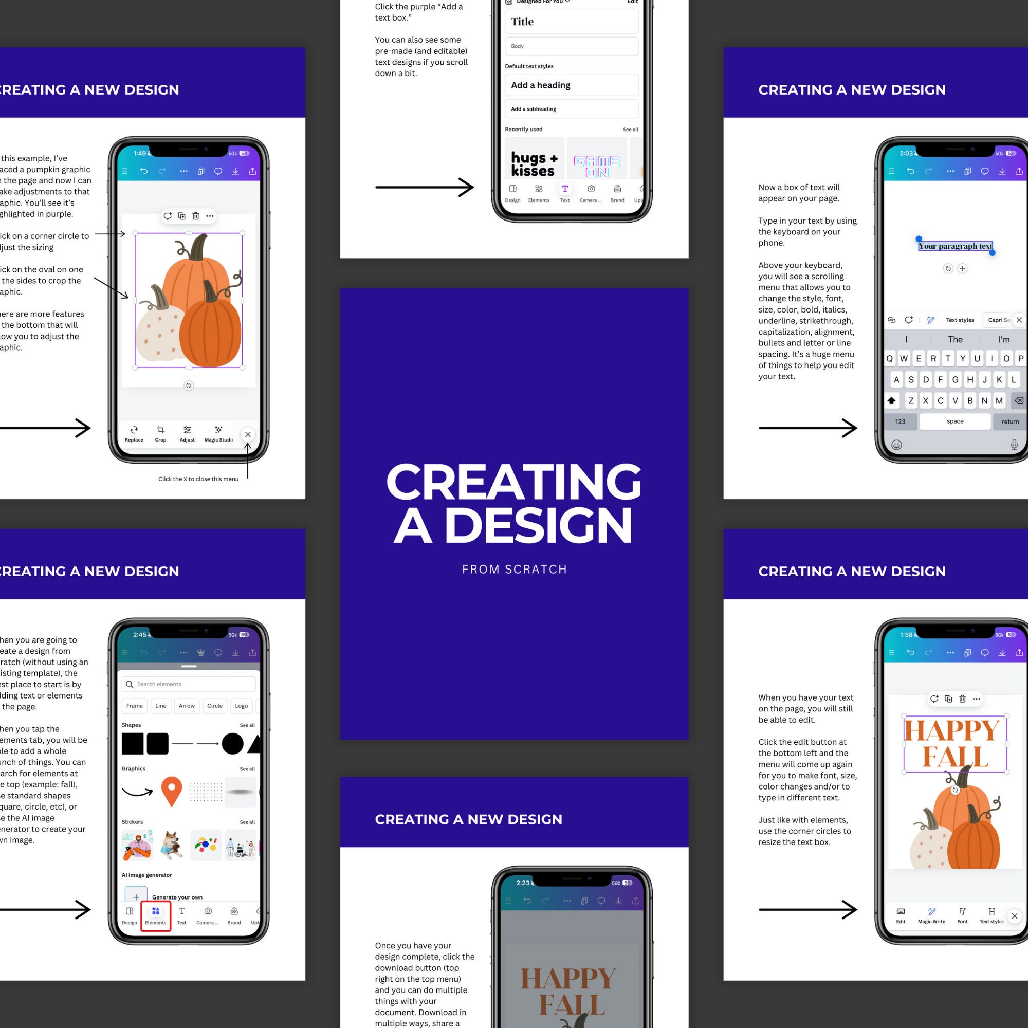 Canva Guide for Mobile App, Canva Guide for Beginners, Canva for Your ...