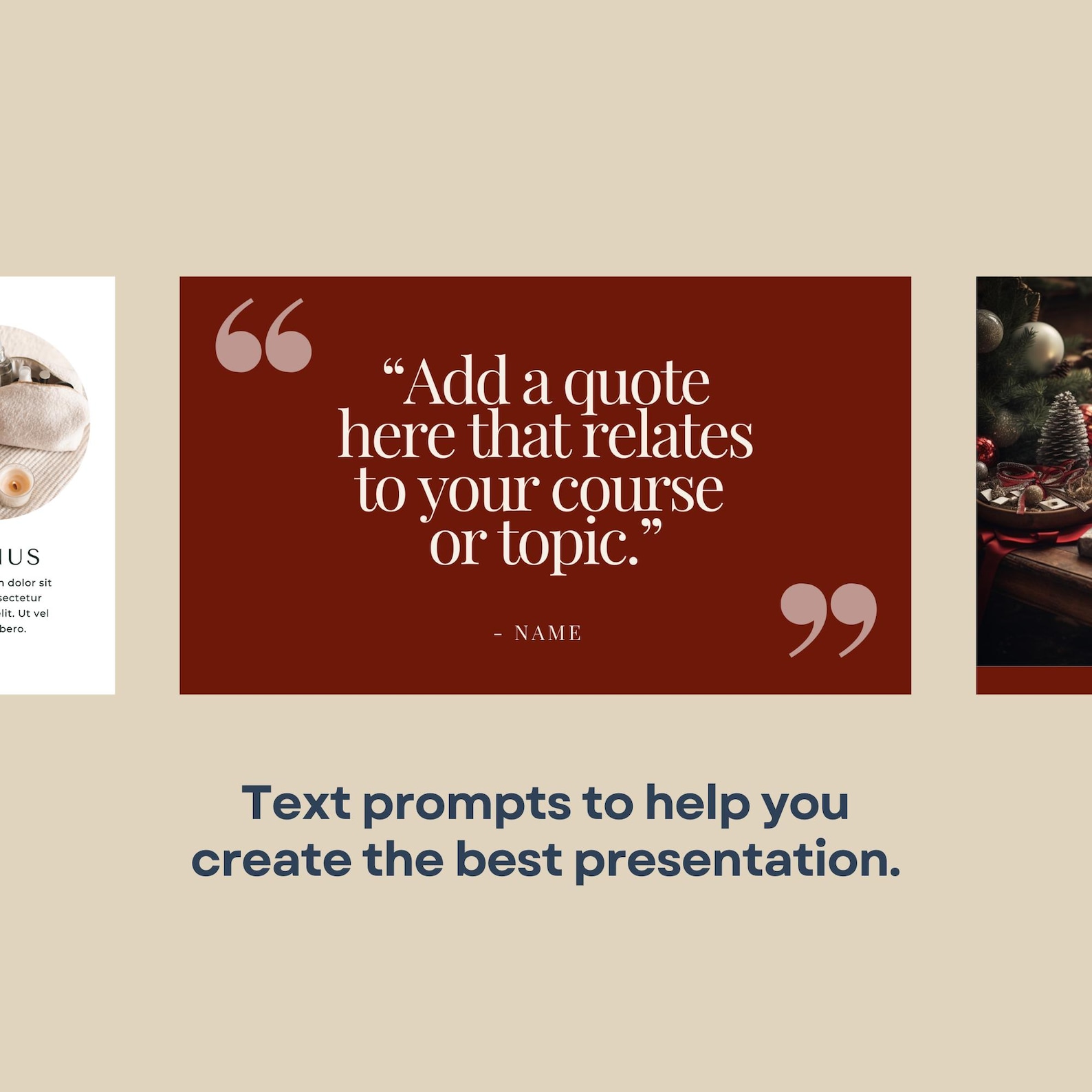 Canva Presentation Template for Christmas | Holiday Slides | Christmas ...