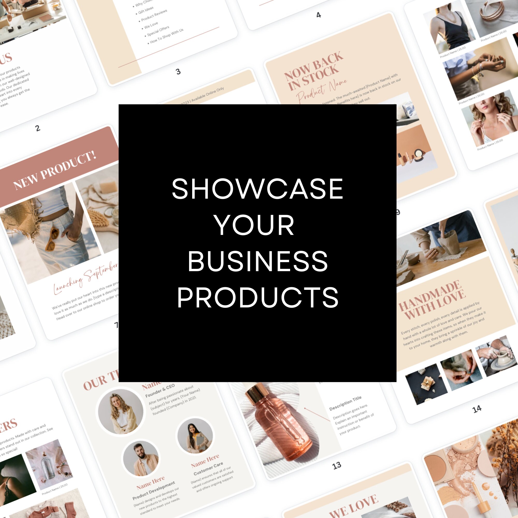 Business Catalog Template | Editable Canva Design, PLR (digital ...