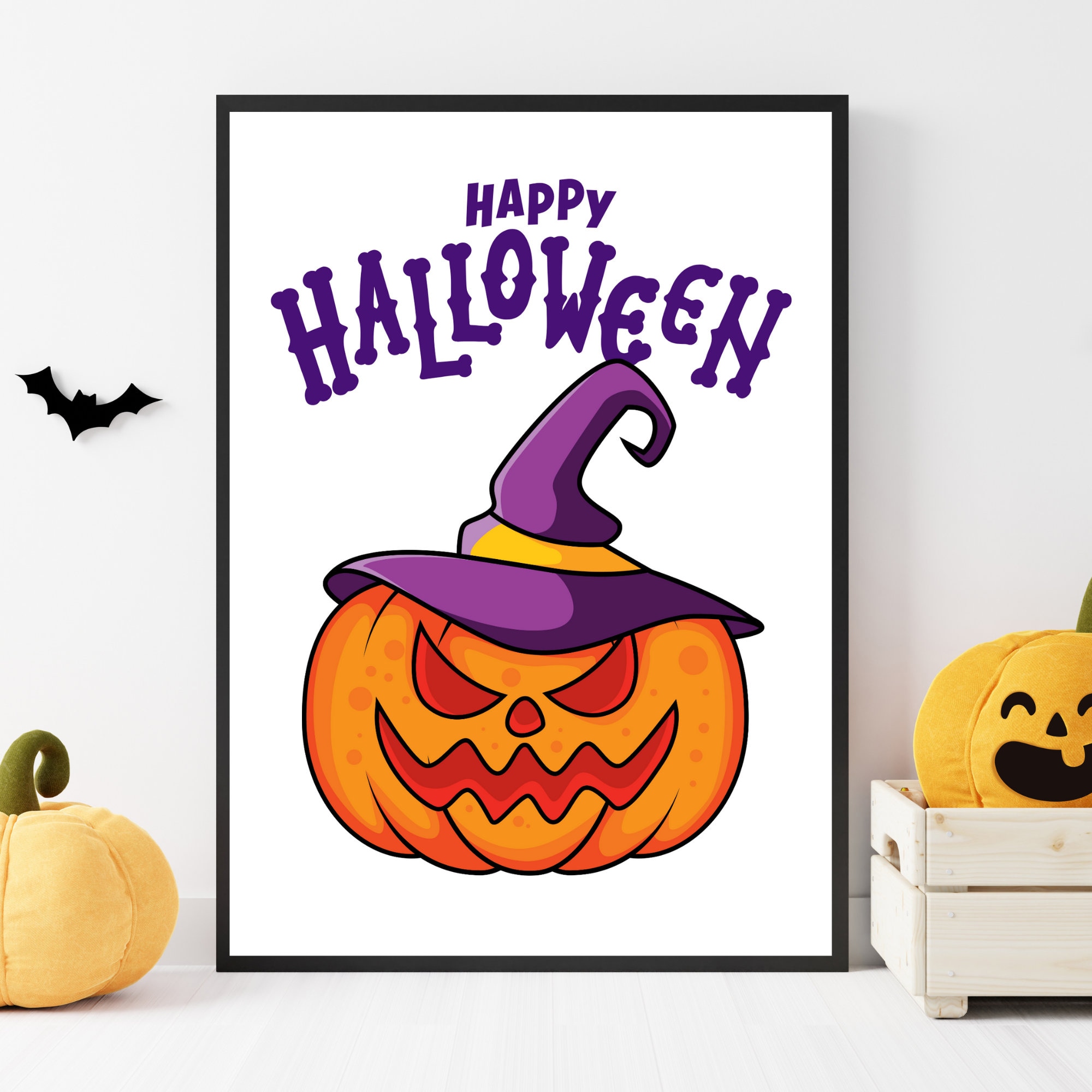Printable Halloween Party Signs, Spooky Decor (canva Template) - Etsy