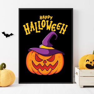 Printable Halloween Party Signs, Spooky Decor (canva Template) - Etsy
