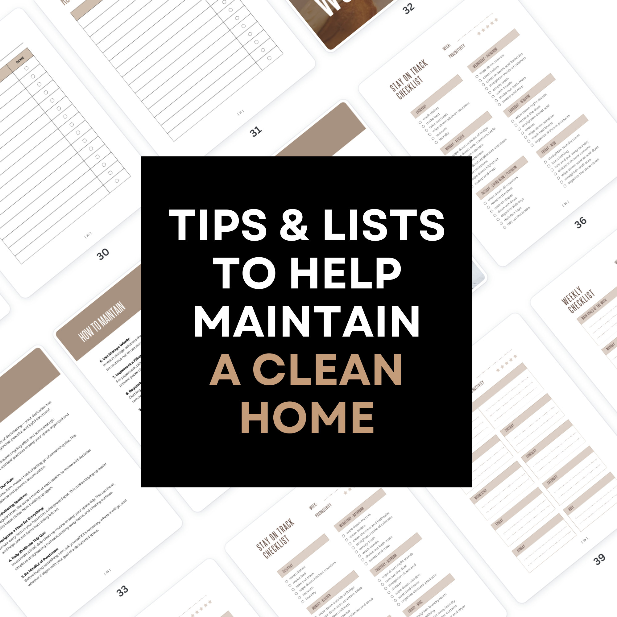 Decluttering Guide With PLR, Declutter Checklists, Home Cleaning Guide ...