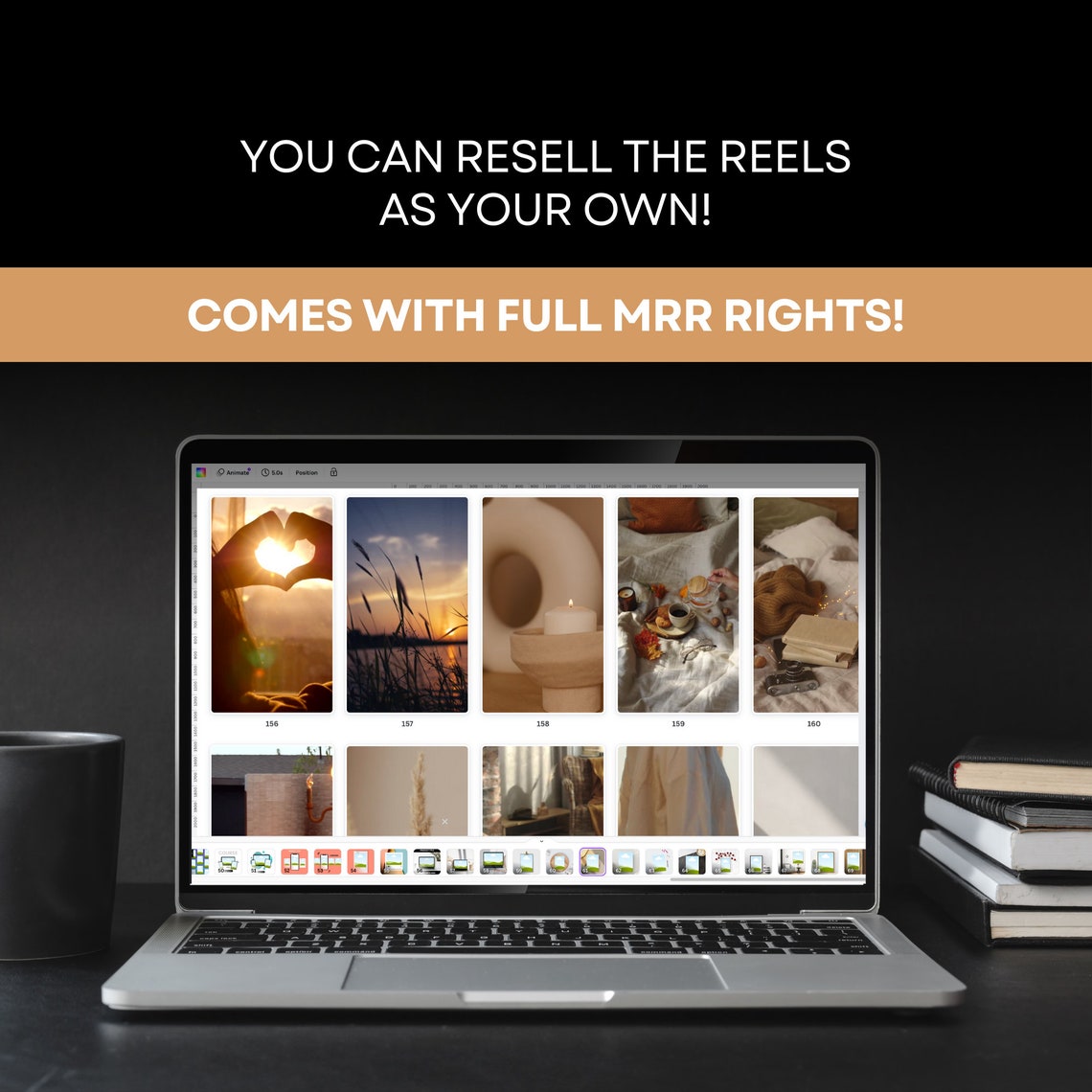 200 Faceless Reels Bundle for Instagram, Tiktok, and Facebook Editable ...