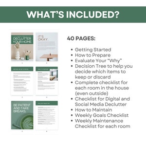 Decluttering Guide With PLR, Spring Cleaning, Home Cleaning Guide ...