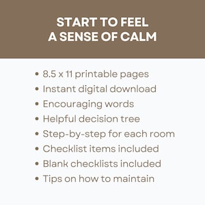 Decluttering Guide, Declutter Checklists, Home Cleaning Guide, Step-by ...