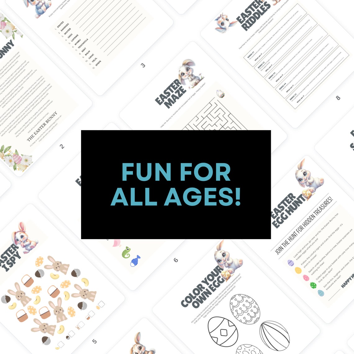 Easter Activity Bundle, Easter Printables, Easter Coloring, Easter ...