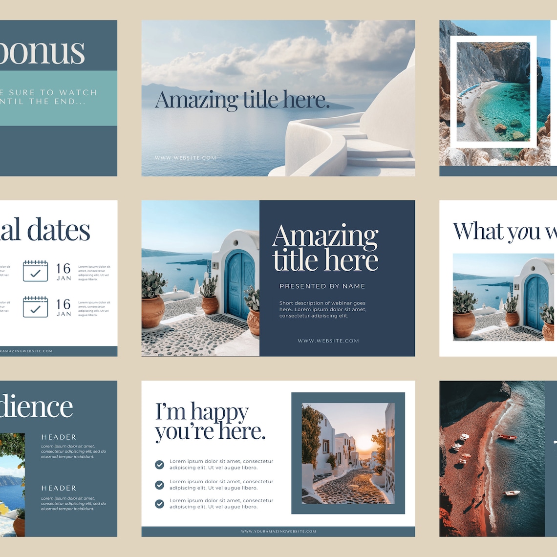 Travel Presentation Template | Travel Slide Deck | Slides for ...
