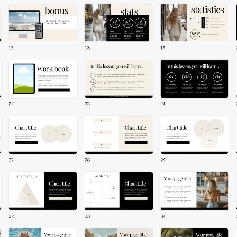 Canva Presentation Template | Modern Slide Deck | Slides for ...