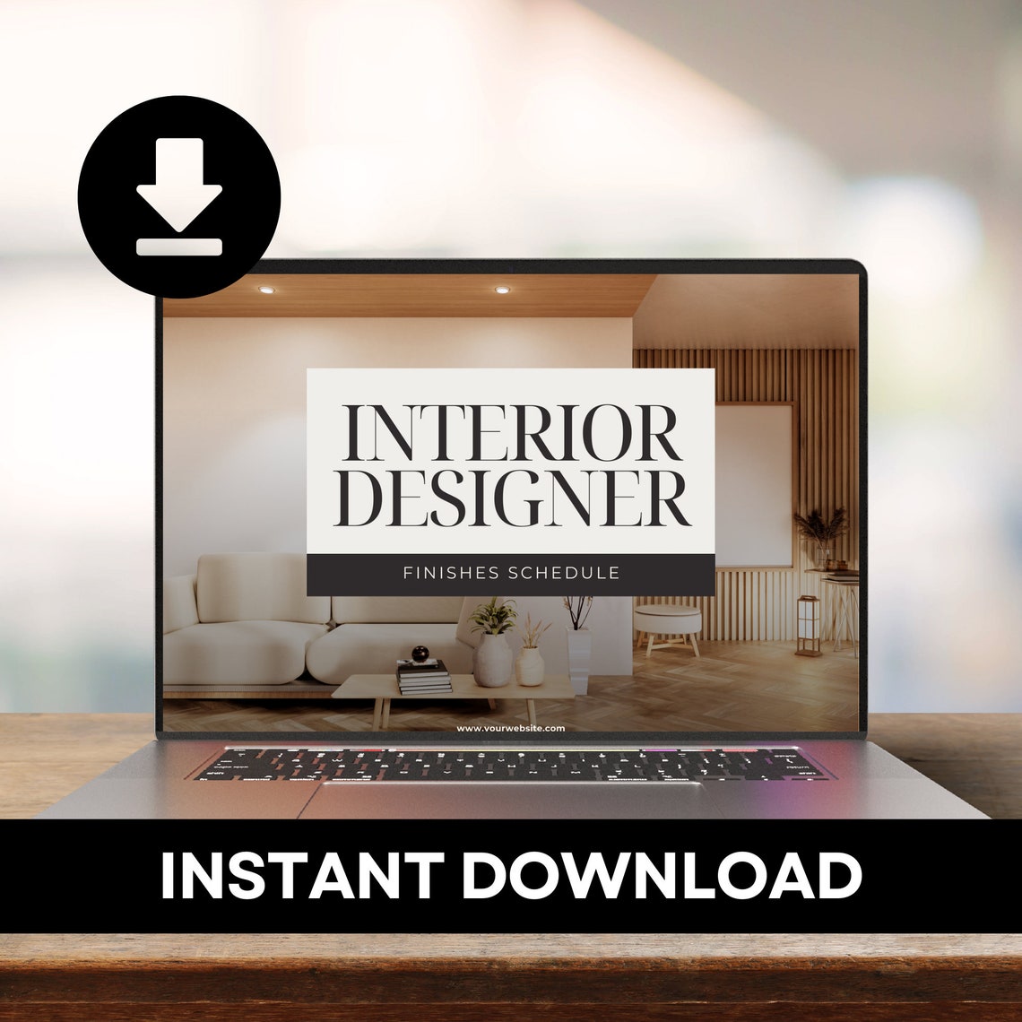 Interior Design Finishes Schedule | 117-page Editable Canva Template ...