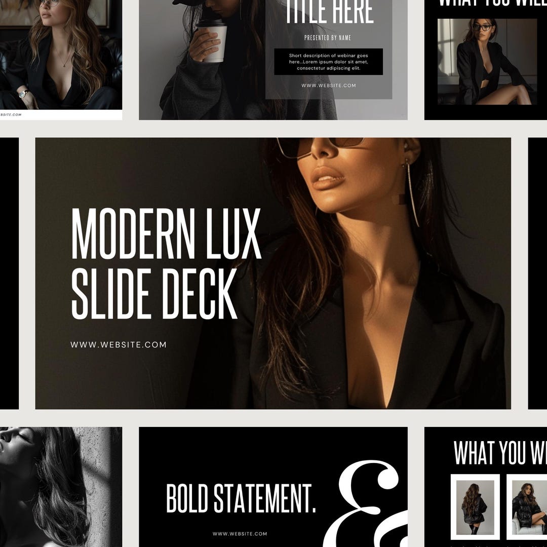 Canva Luxury Presentation Template, Luxury Slide Deck, Modern Slides ...
