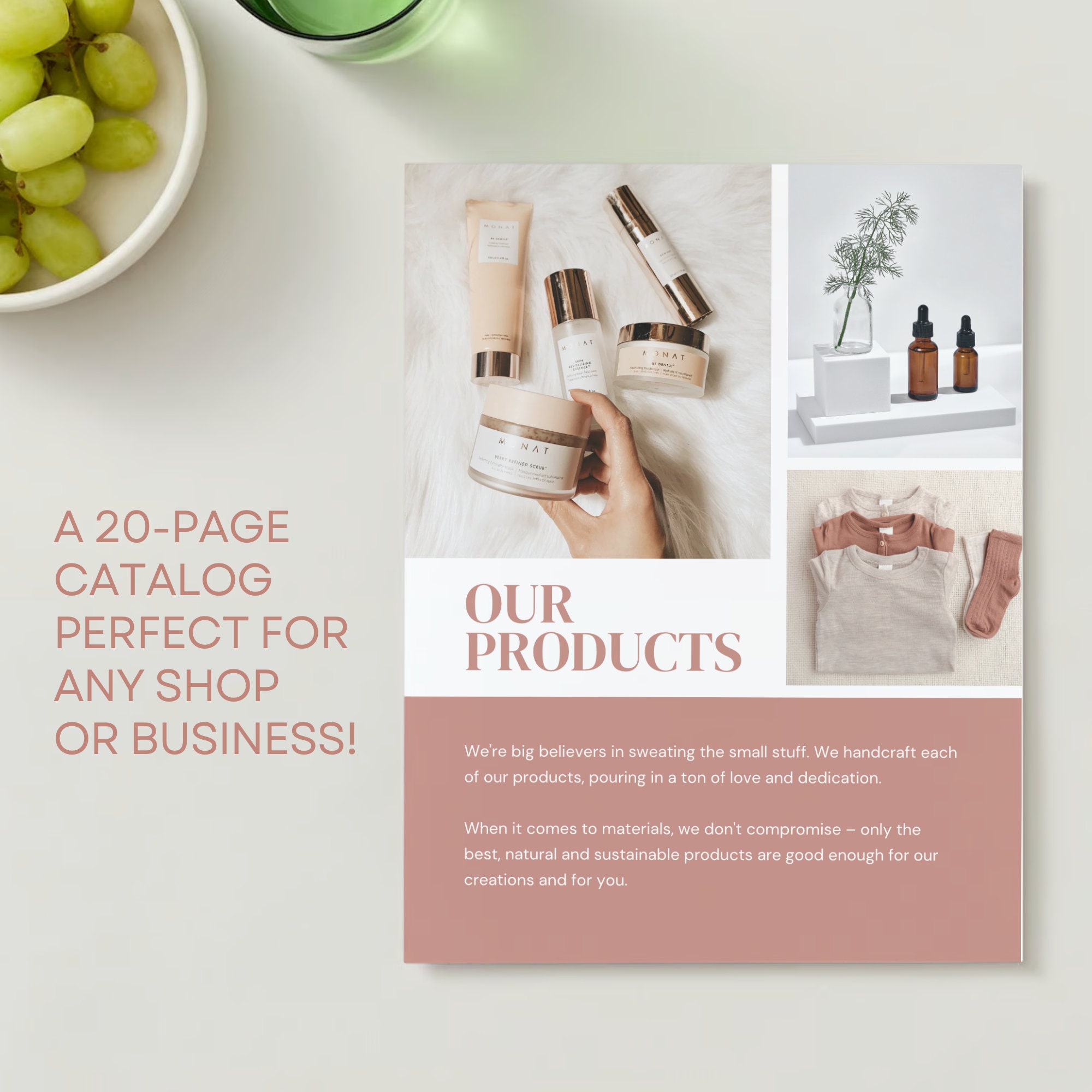 Business Catalog Template | Editable Canva Design, PLR (digital ...