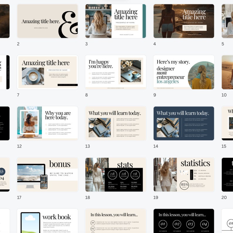 Canva Presentation Template | Modern Slide Deck | Slides for ...