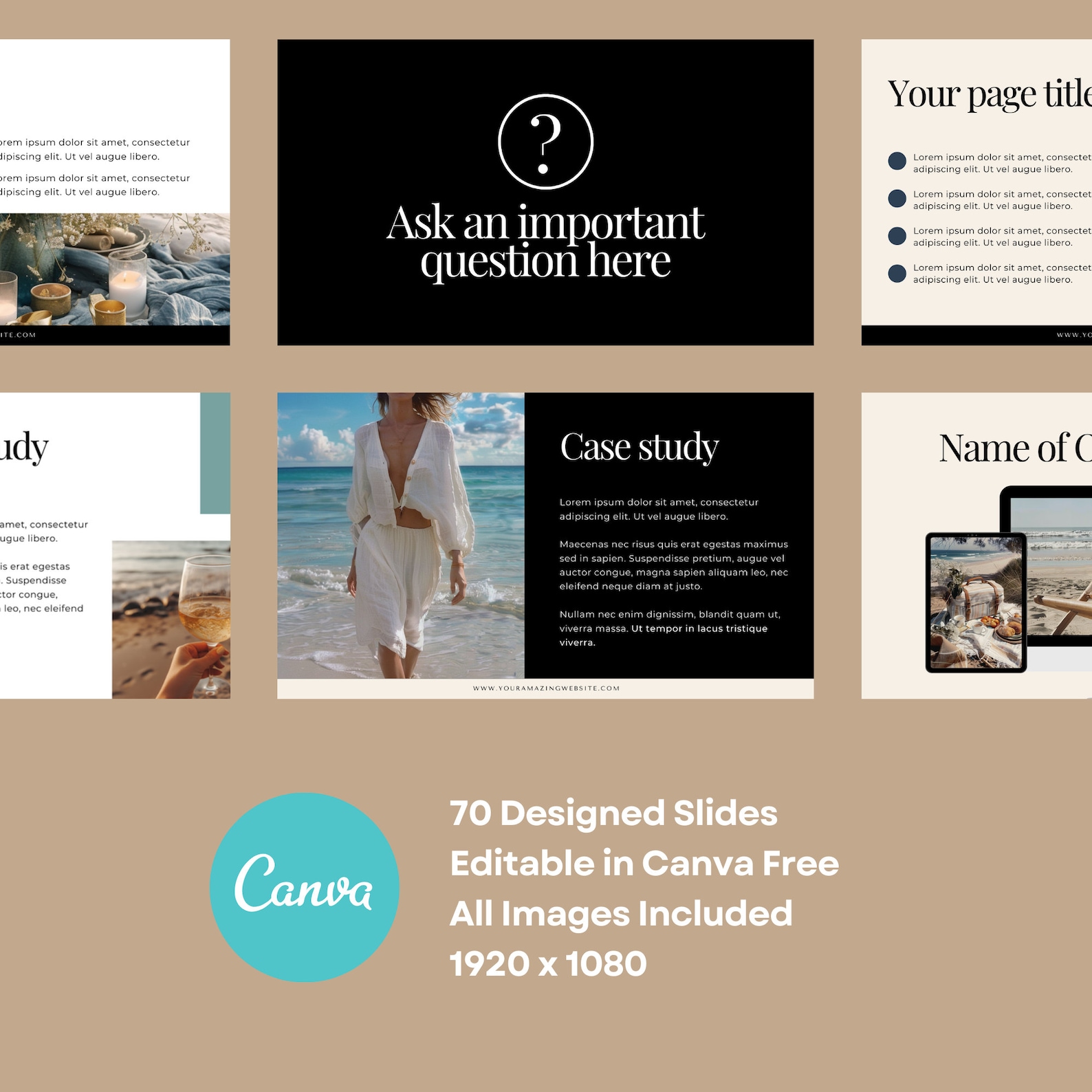 Canva Presentation Template | Modern Slide Deck | Slides for ...