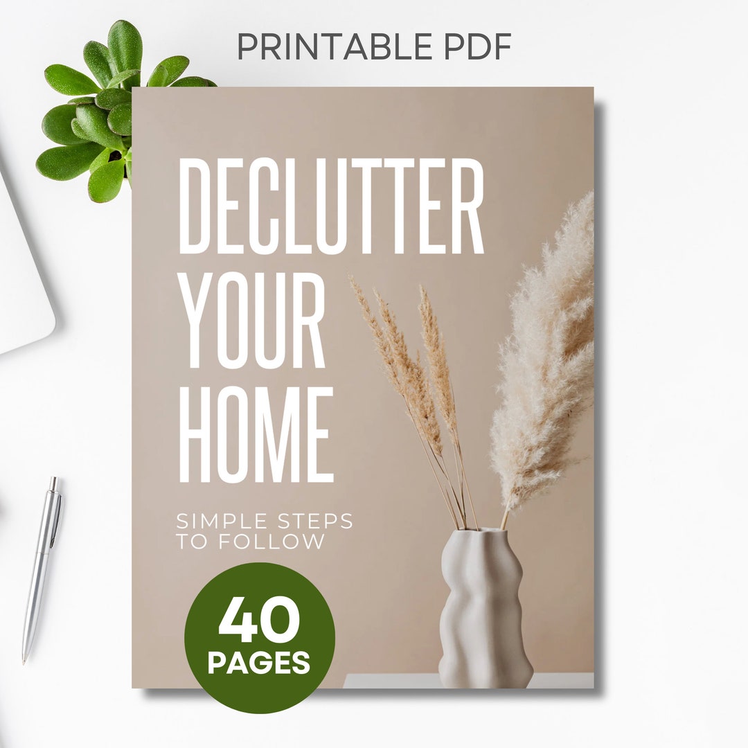 Decluttering Guide, Declutter Checklists, Home Cleaning Guide, Step-by ...