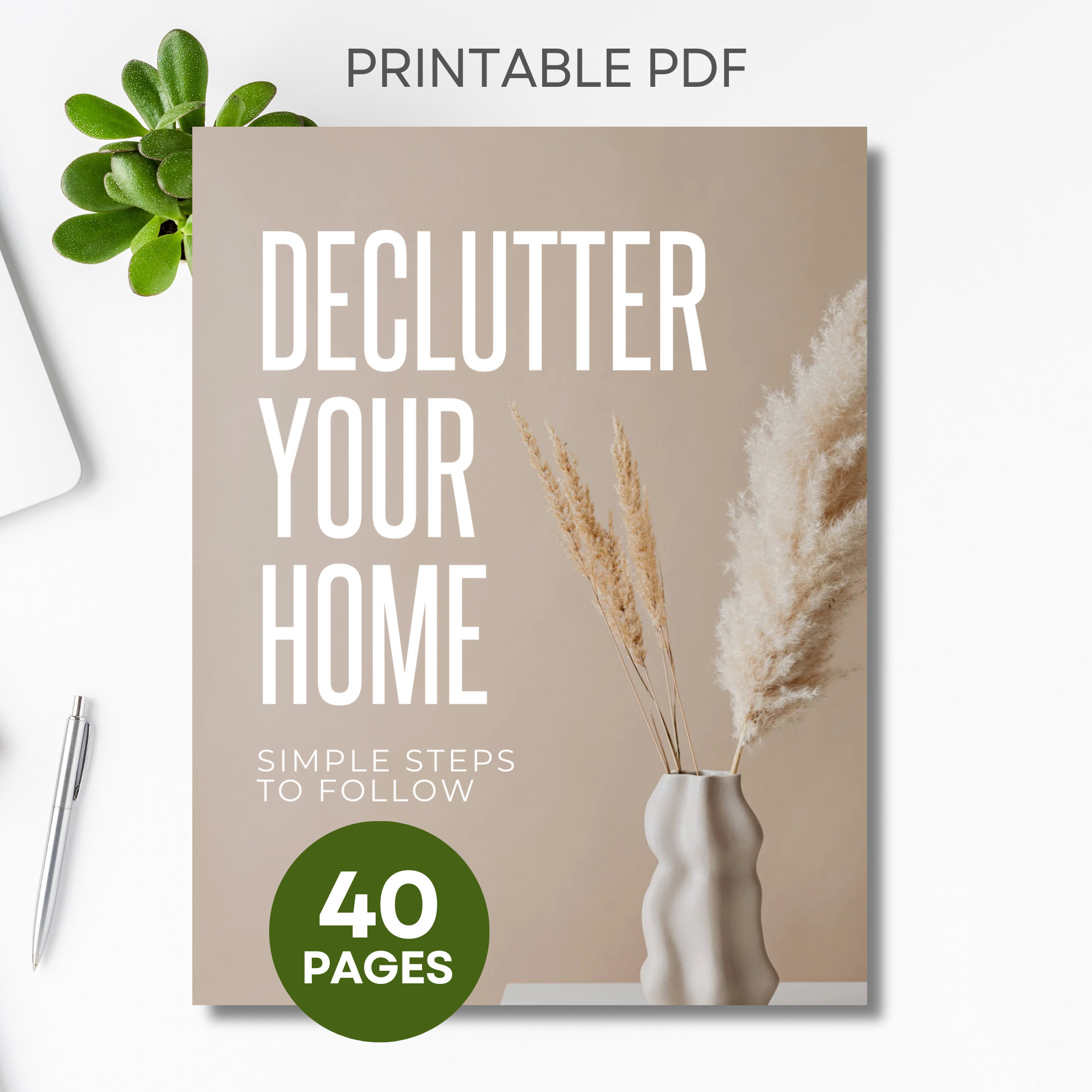 Home Decluttering Guide, Room Checklists, Organization (printable PDF ...