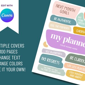 Printable Planner | Digital Planner | Editable Personal Planner ...