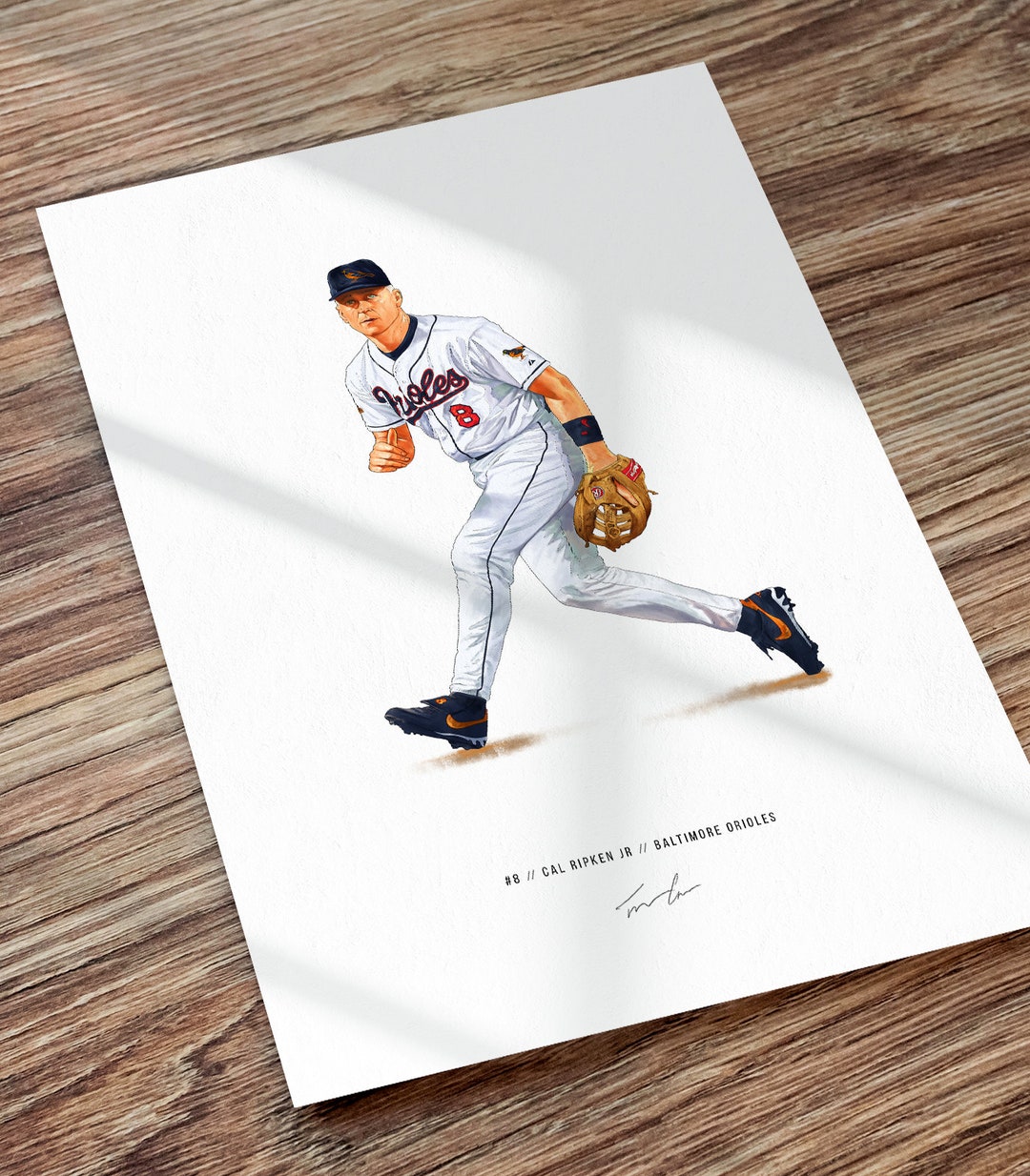Cal Ripken Jr V3 Poster Baltimore Orioles Baseball Wall Art Print - Etsy