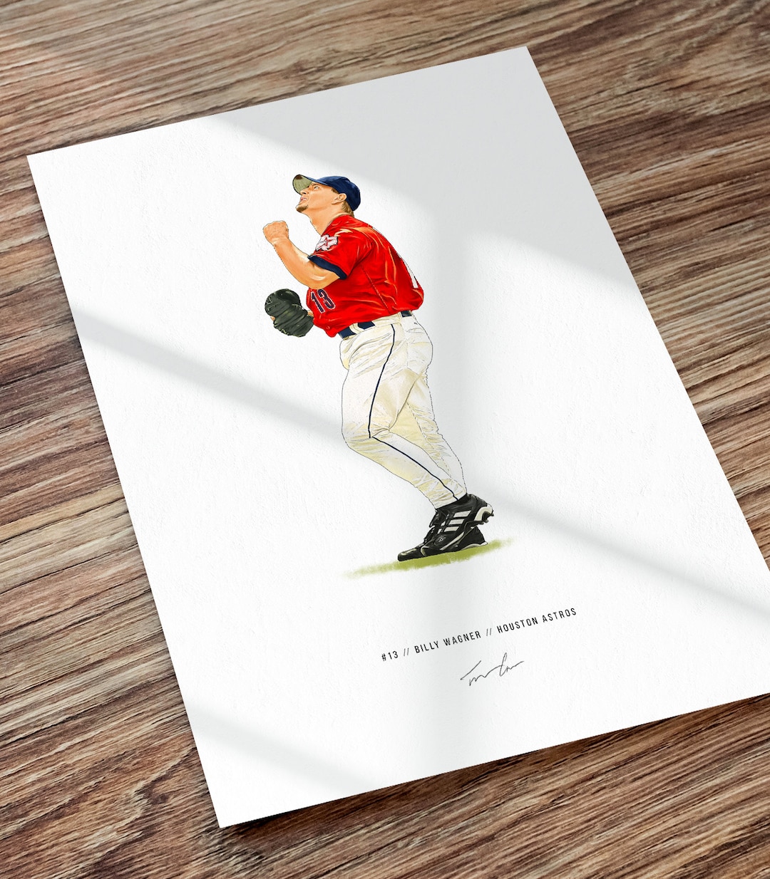 Billy Wagner Poster Houston Astros MLB Baseball Art Print - Etsy