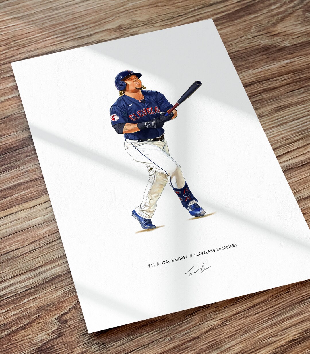 Jose Ramirez Poster Cleveland Guardians MLB Baseball Art Print - Etsy
