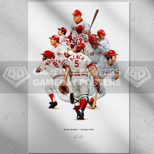 Cincinnati Reds Big Red Machine Poster MLB Baseball Wall Art Print - Etsy