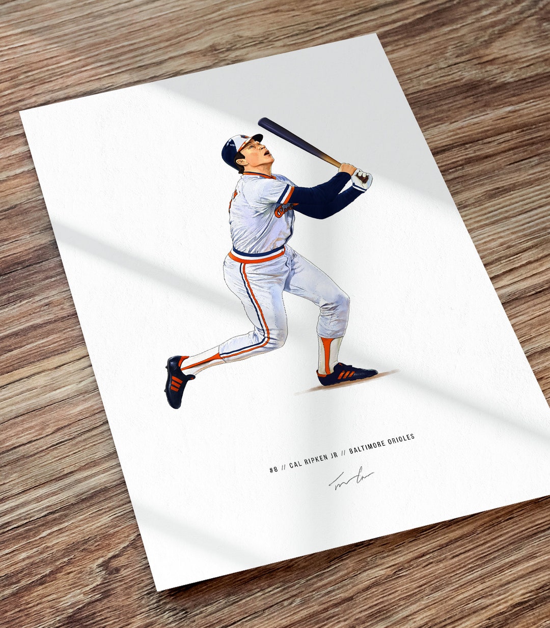 Cal Ripken Jr V2 Poster Baltimore Orioles Baseball Wall Art Print - Etsy