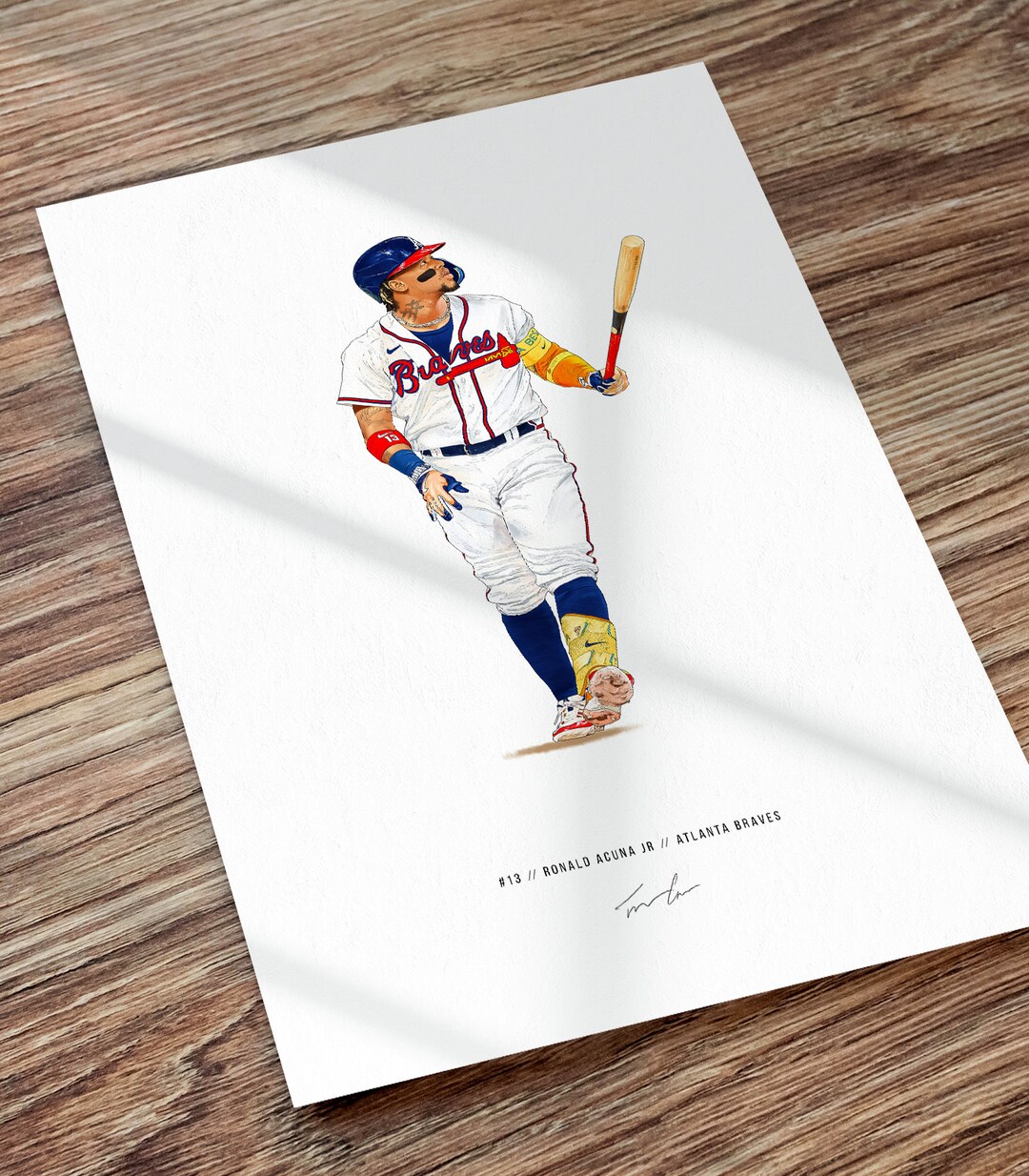 Ronald Acuna Jr V3 Home Run Poster Atlanta Braves MLB Baseball Print - Etsy