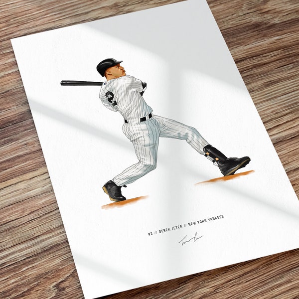 Derek Jeter Poster - Etsy