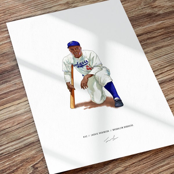 Jackie Robinson Poster - Etsy
