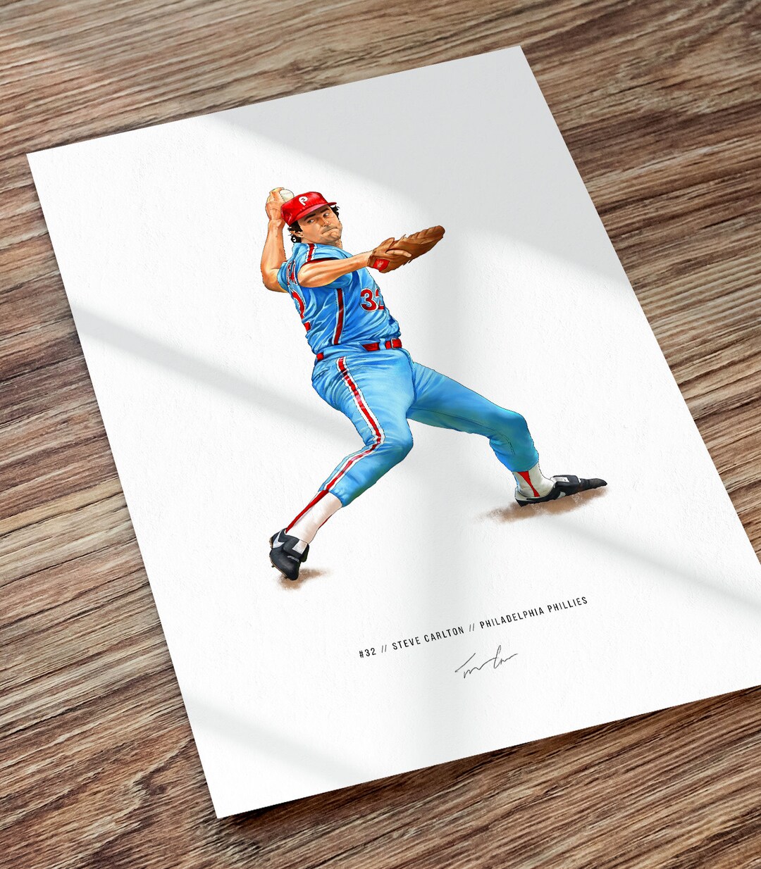 Steve Carlton Poster Philadelphia Phillies MLB Baseball Wall Art Print ...