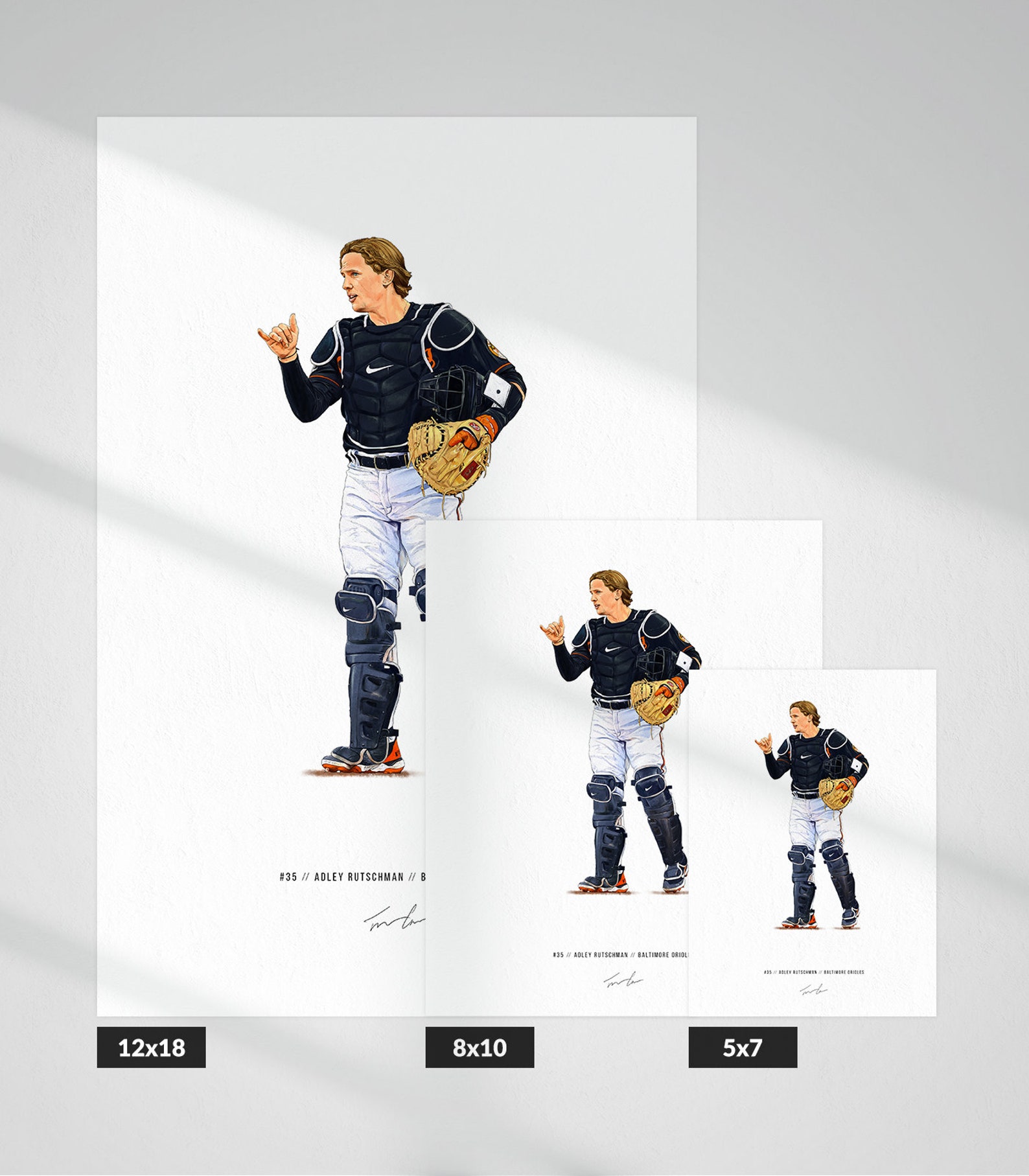 Adley Rutschman Poster Baltimore Orioles MLB Baseball Wall Art - Etsy