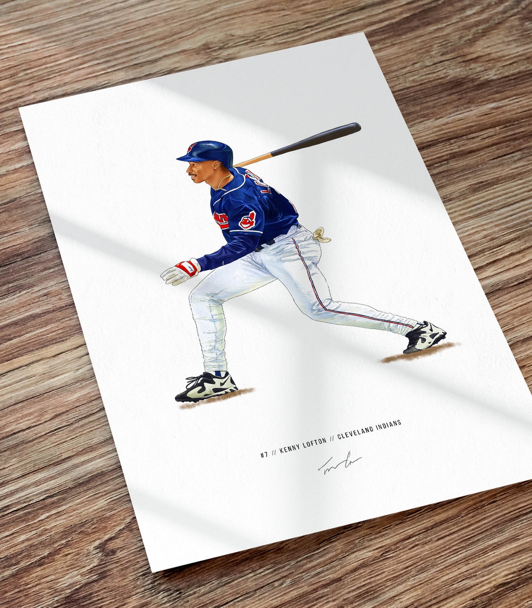 Kenny Lofton V2 Poster Cleveland Indians MLB Baseball Art Print - Etsy