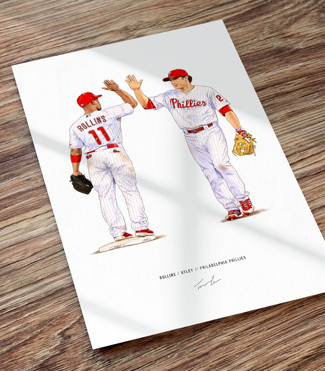 Chase Utley Jimmy Rollins 2008 Philadelphia Phillies Poster MLB ...