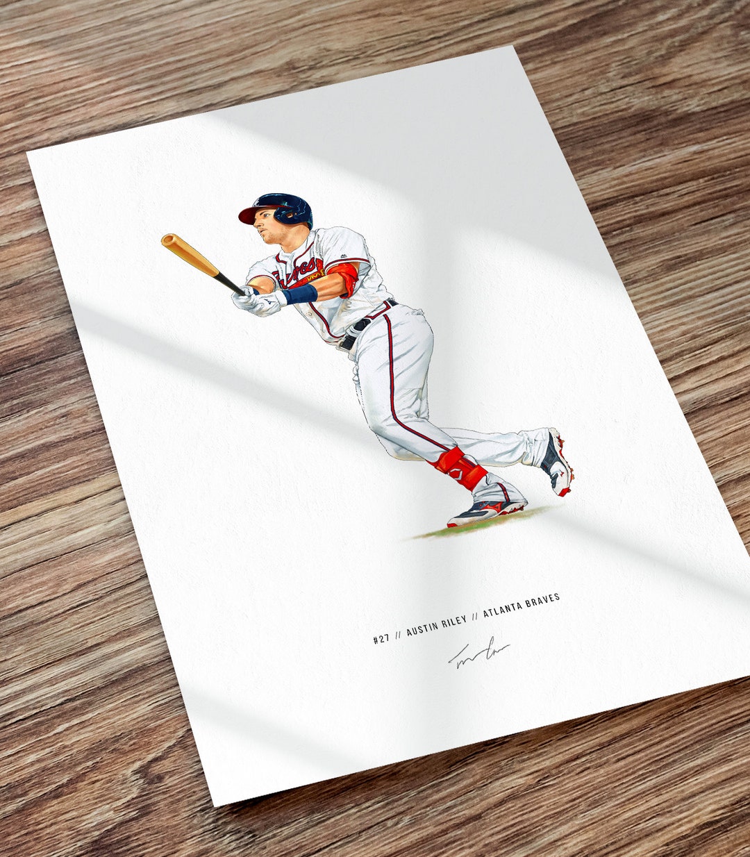Austin Riley Poster Atlanta Braves MLB Baseball Wall Art Print - Etsy