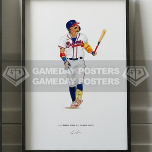 Ronald Acuna Jr V3 Home Run Poster Atlanta Braves MLB Baseball Print - Etsy