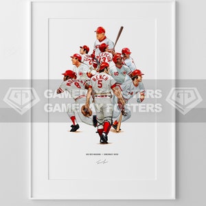 Cincinnati Reds Big Red Machine Poster MLB Baseball Wall Art Print - Etsy