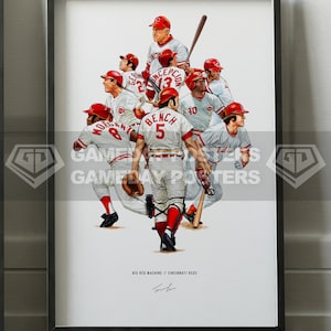 Cincinnati Reds Big Red Machine Poster MLB Baseball Wall Art Print - Etsy