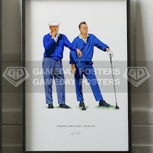 Ben Hogan Arnold Palmer Smoking 1966 Masters Golf Poster Wall - Etsy