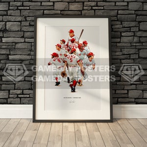 Cincinnati Reds Big Red Machine Poster MLB Baseball Wall Art Print - Etsy