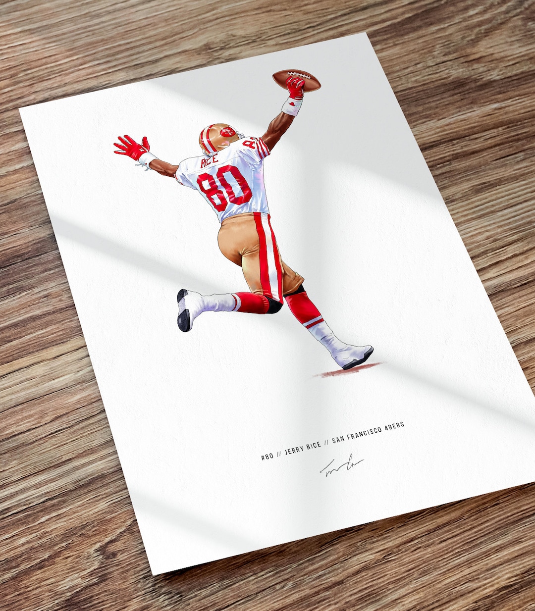 Jerry Rice Poster San Francisco 49ers NFL Football Art Print - Etsy