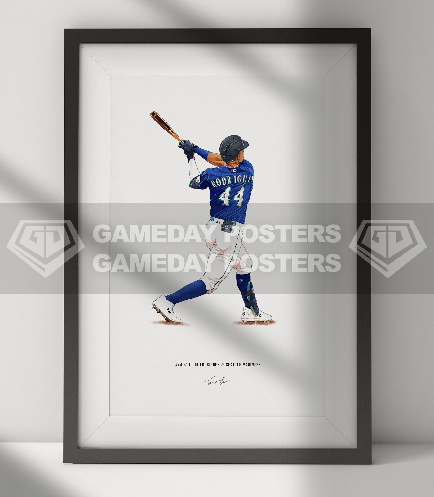 Julio Rodriguez V1 Home Run Poster Seattle Mariners MLB - Etsy