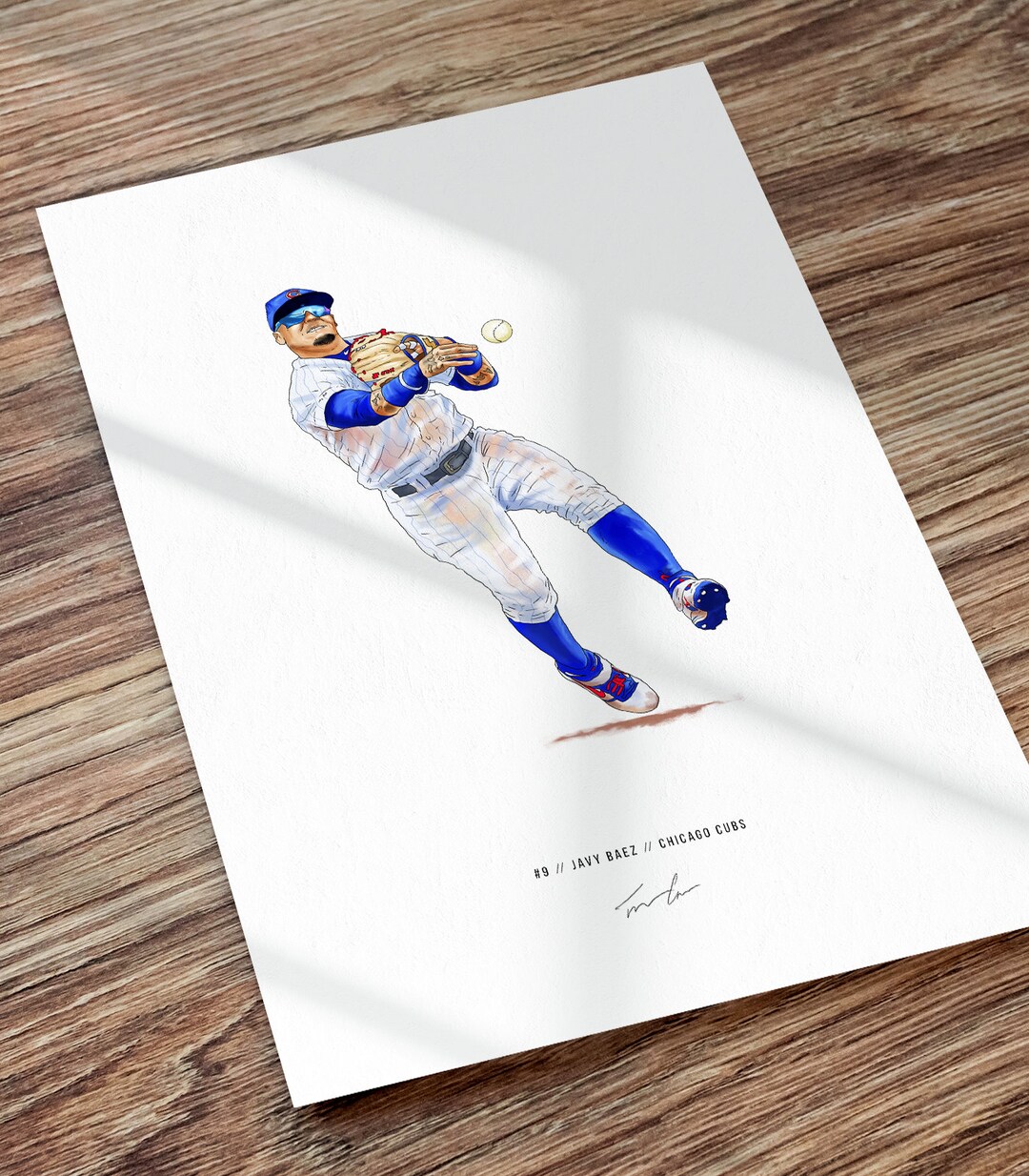 Javy Baez Poster Chicago Cubs MLB Baseball Wall Art Print - Etsy
