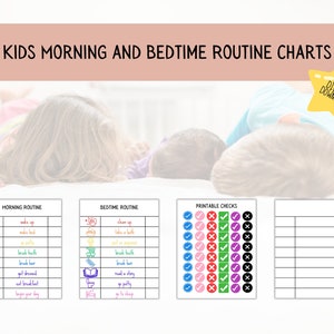 Kids Checklist Printable, Editable Daily Routine, To-do-chart, Toddler ...