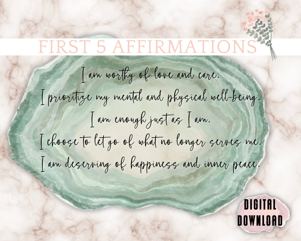 Positive Affirmations, Self-care, Self Love Affirmations, Positive Self ...