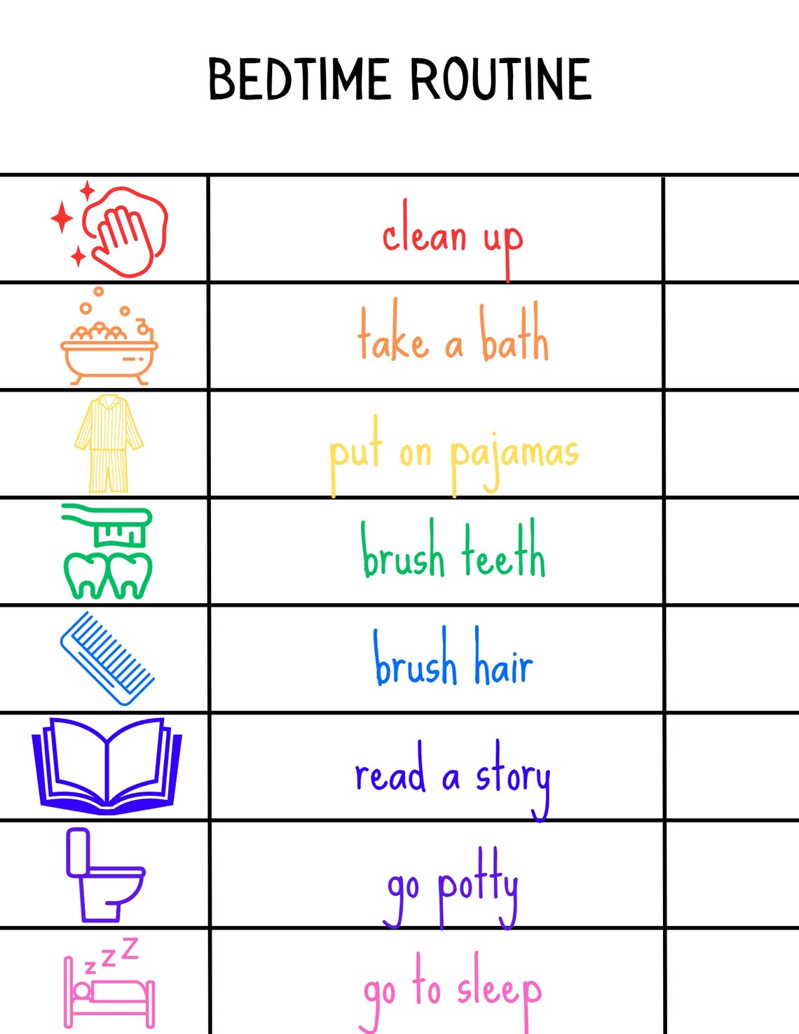 Check List, Routine Chart Kids, Routine Checklist, Kid Routine Chart ...