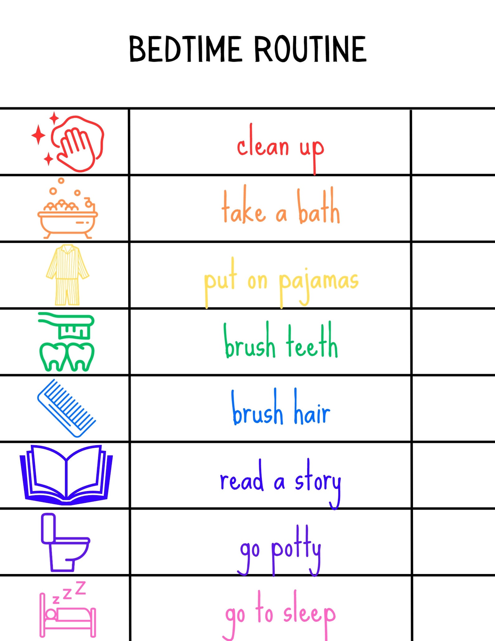 Check List, Routine Chart Kids, Routine Checklist, Kid Routine Chart ...