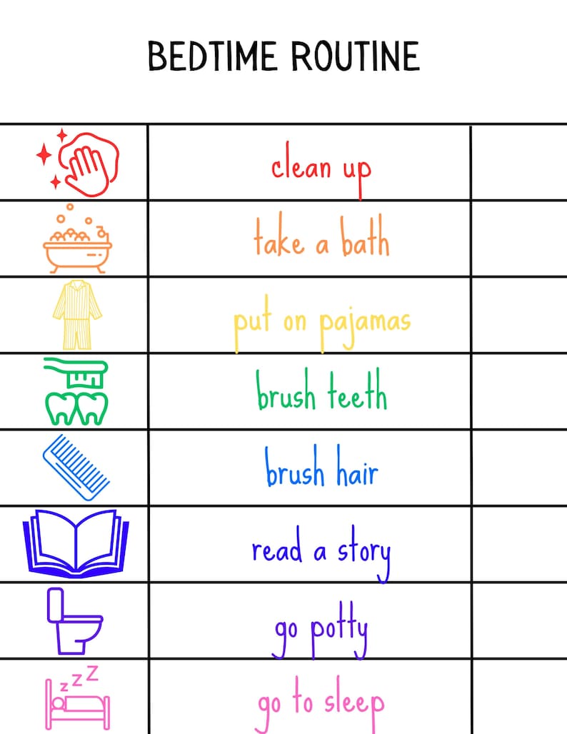 Check List, Routine Chart Kids, Routine Checklist, Kid Routine Chart ...