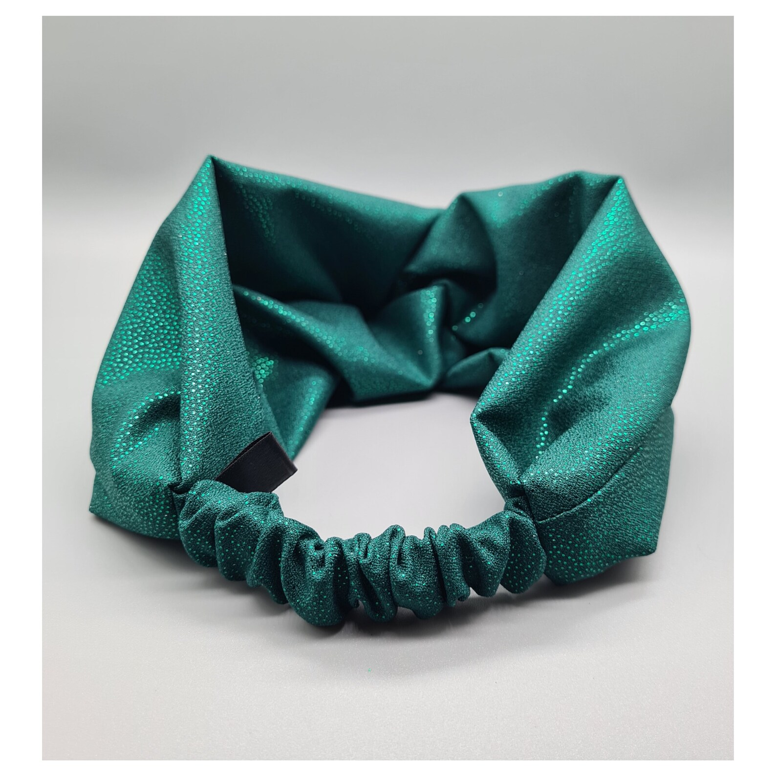 Green Shiny Headband, Green Sparkle Turban, Green With Glitter Hair ...