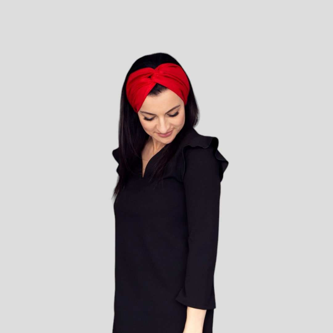 Red Shiny Headband With Red Glitter, Sparkle Red Hair Band, New Year ...