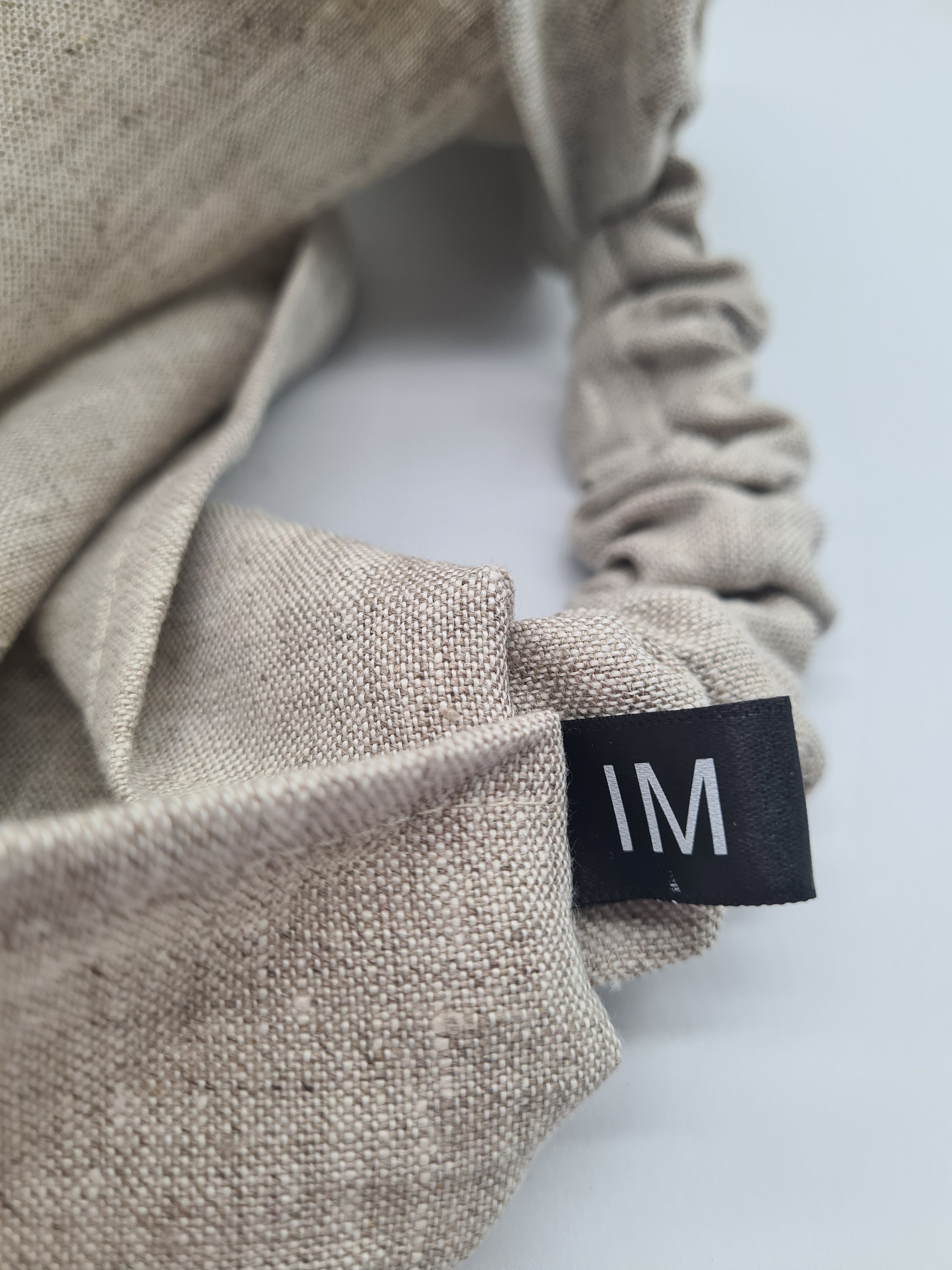 Linen Men Head Scarf With Elastic, Natural Linen Wide Men Head Scarves ...
