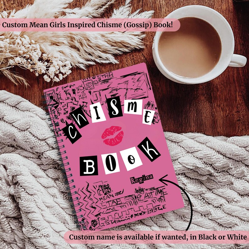 Teenage Girl Gift Mean Girls Journal Burn Book Present Personalized ...